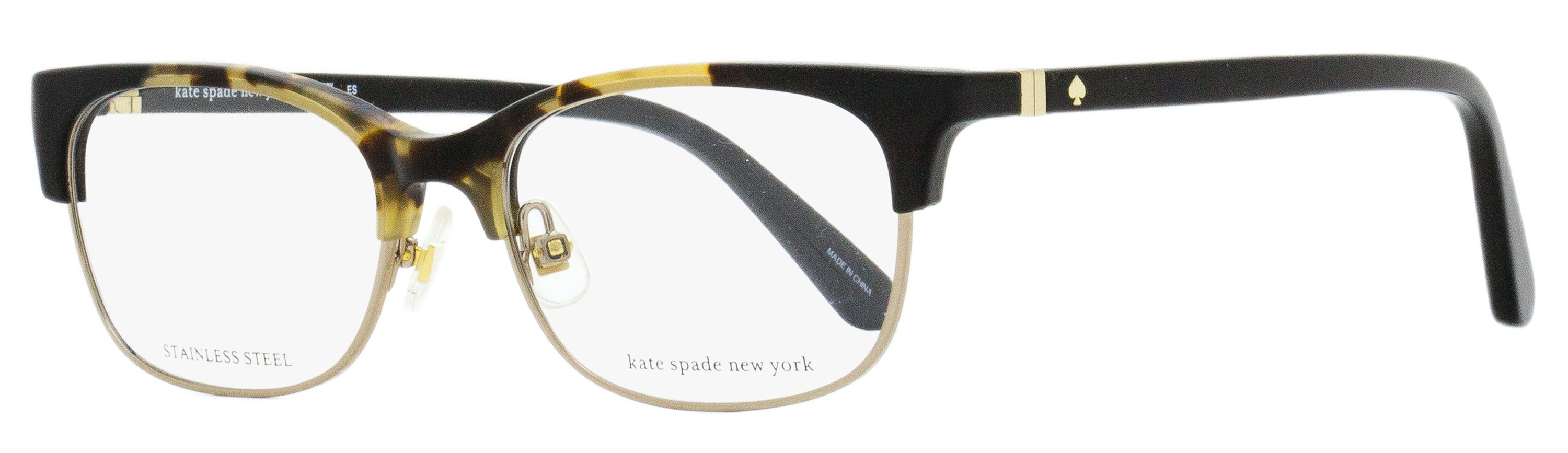 Kate Spade Rectangular Eyeglasses Adali 086 Havana/Bronze 51mm ...