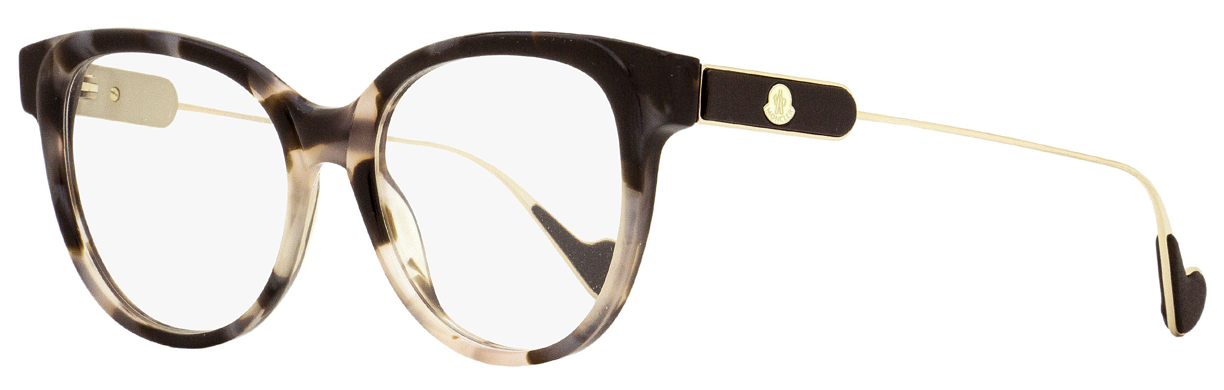 Moncler Pantos Eyeglasses ML5056 055 Rose Havana/Gold 53mm 5056 ...