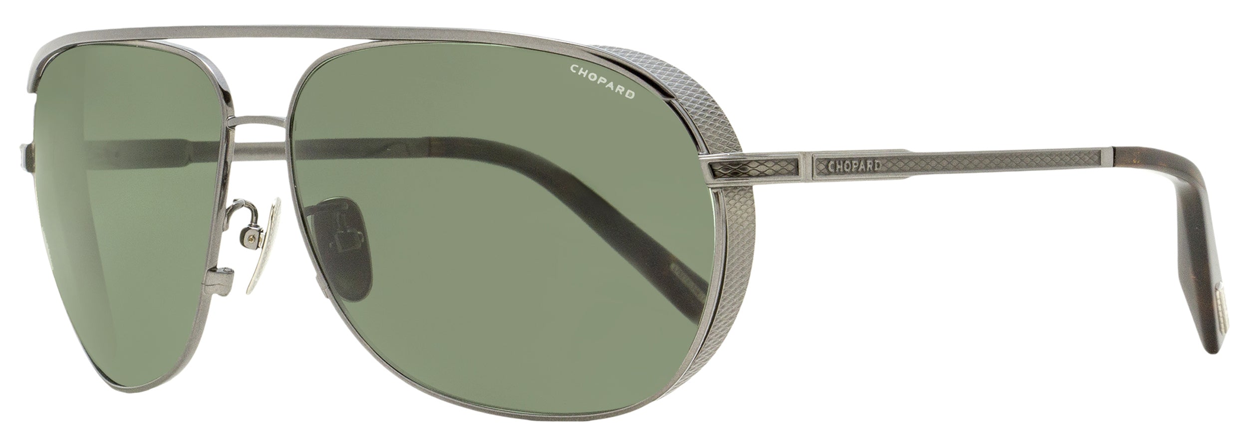 Chopard Classic Sunglasses SCHC34M 584P Gunmetal/Havana Polarized 64mm ...