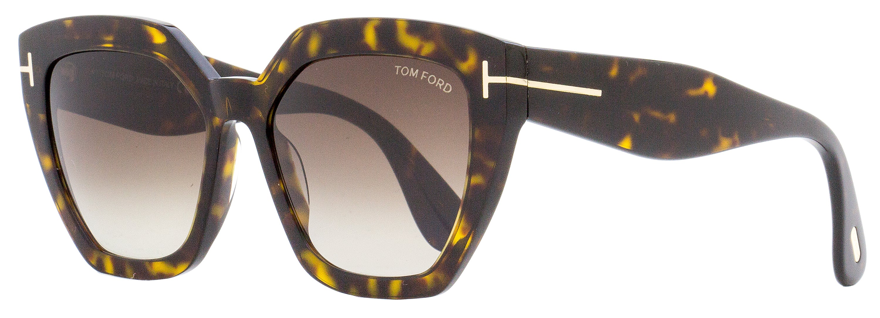 Tom Ford Square Sunglasses TF939 Phoebe 52K Dark Havana 56mm FT0939 ...