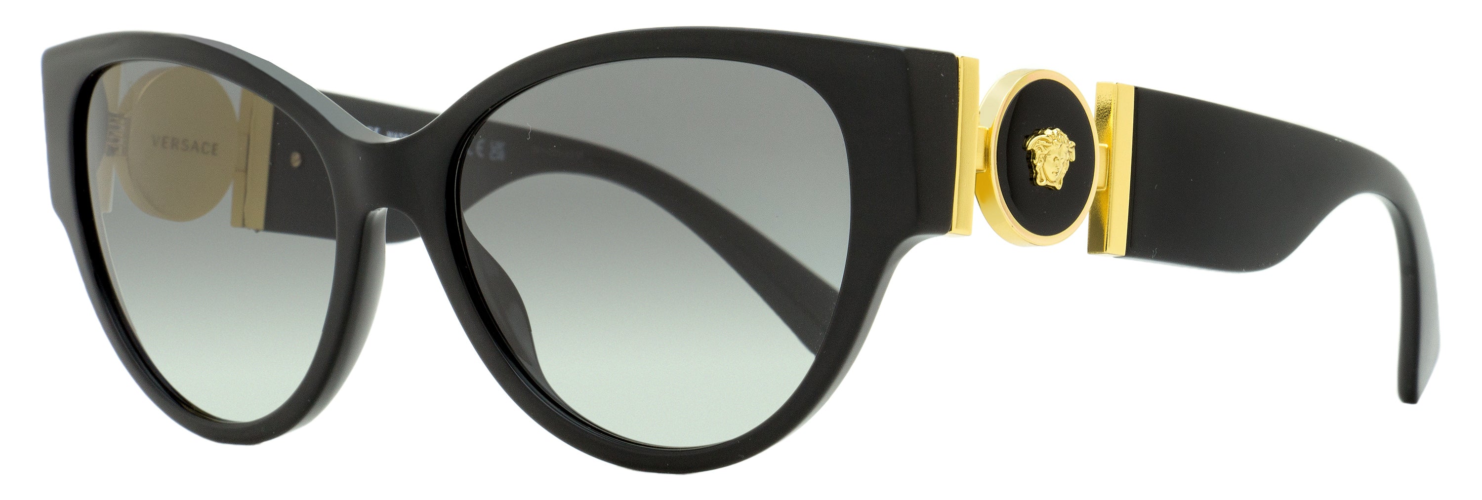 Versace VE4368 Medusa Sunglasses GB1/11 Black/Gold 56mm – Stepani Style